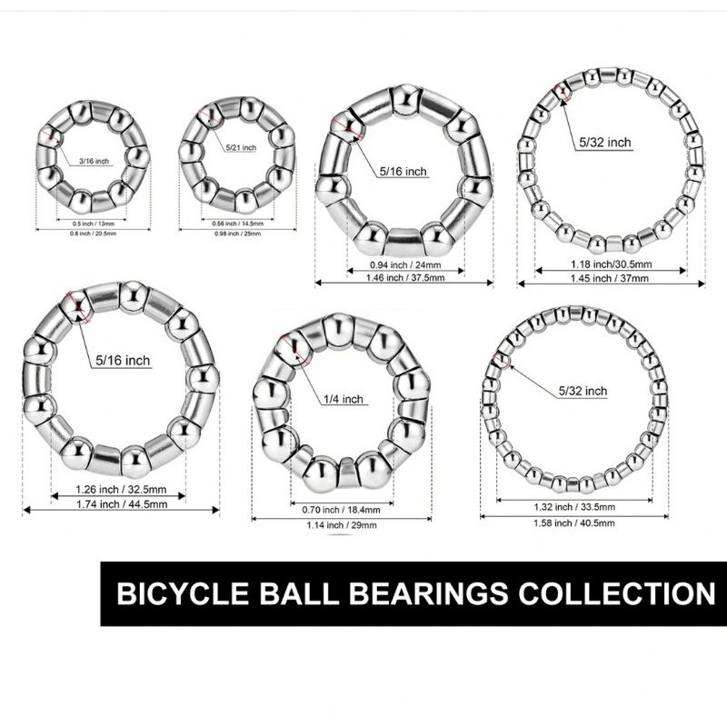 (2Pcs)Bicycle Bearing Ball Retainer Part Headset Rim Wheel BB Crank ...
