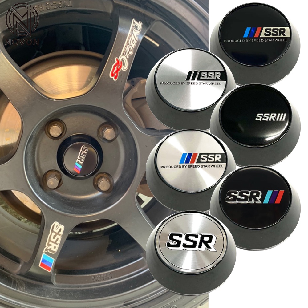 1pc 60mm/64mm/65mm/68mm/69mm SSR Center Cap Car Wheel Hub Cover Black ...