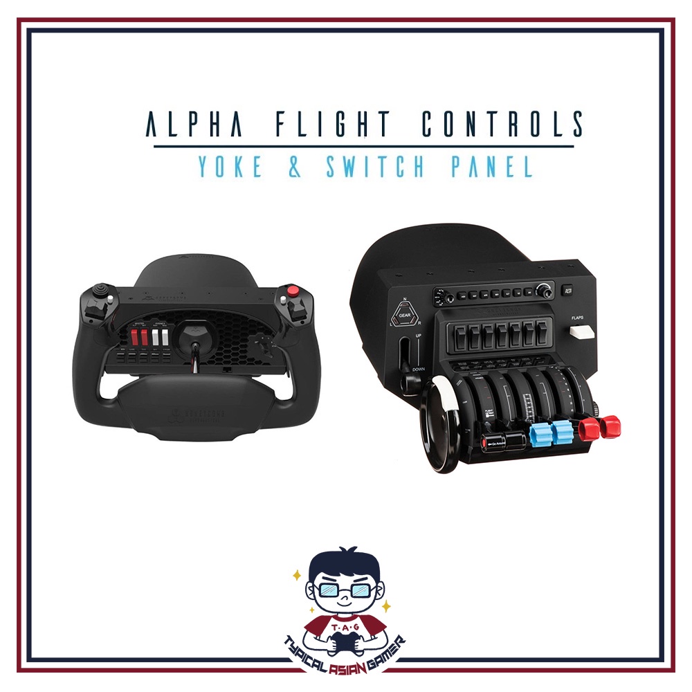Honeycomb Aeronautical Alpha Flight Controls Yoke & Switch Panel ...