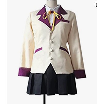Angel beats tenshi costume Kanade cosplay Jacket neck skirt manga anime ...