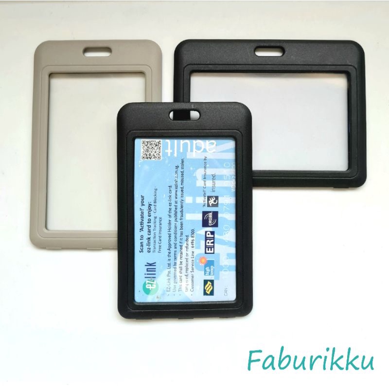 SG🇸🇬Basic Hard Case Ezlink Cardholder in Black/White/Grey/Blue colour ...