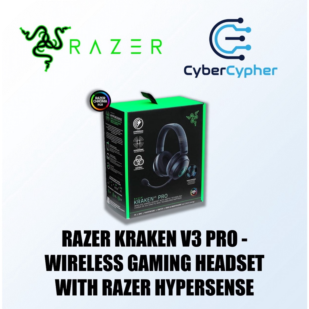 Razer Kraken V3 Pro - Wireless Gaming Headset with Razer HyperSense ...