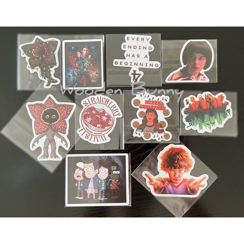 Stranger Things stickers (set of 10pcs) | Shopee Singapore
