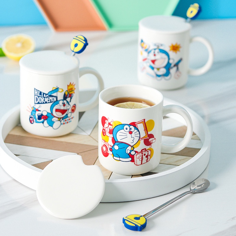 Doraemon Genuine Ceramic Cup Cartoon Water Mug Creative Male Female ...