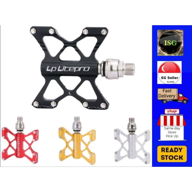 Litepro K5 PEDAL Quick Release Folding BICYCLE Fixie MTB Foldie bike ...