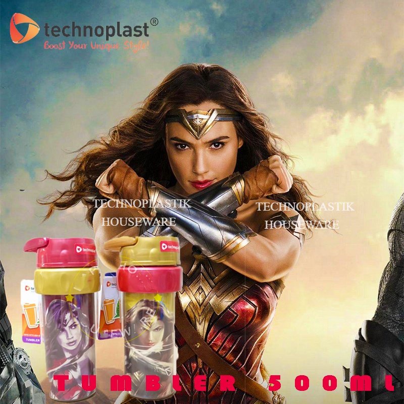 TECHNOPLAST Wonder Woman Tumbler 500Ml | Character Children's Drinking ...