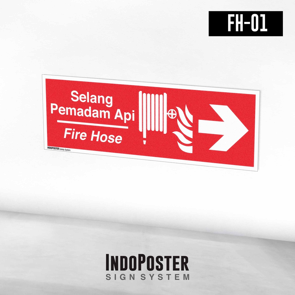 Safety Sign Sticker K3 Fire Hose Fire Directions Right and Left ...