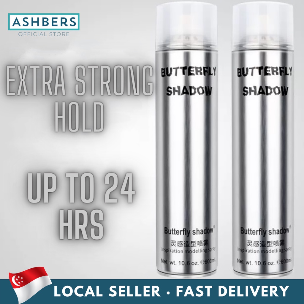 Butterfly Shadow Hairspray Extra Strong Hold Up To 24 Hrs For All Type ...