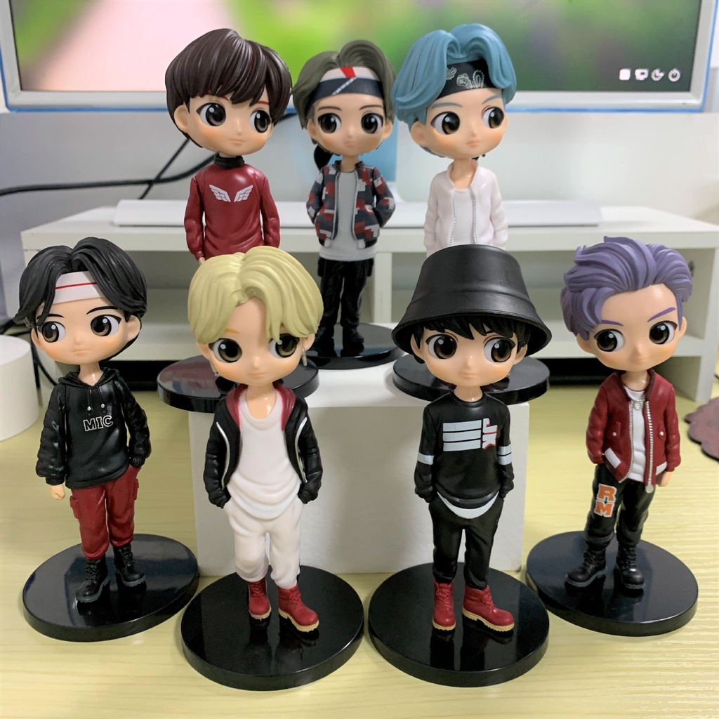 Generation 1-7 7PCS BTS Kpop Bangton Boys Mini Figurine Idol Figurine ...