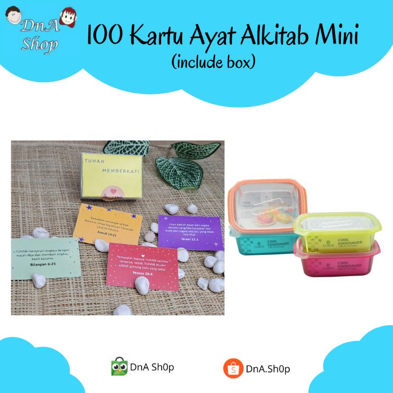 100 Mini Bible Verse Cards (Indonesian) | Shopee Singapore