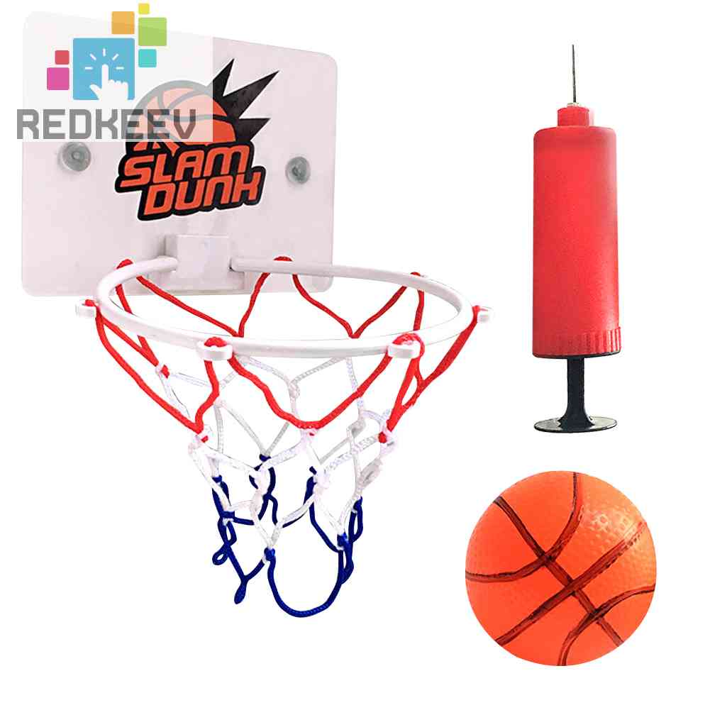 Mini Basketball Backboard Hoop Netball Board Box Set Kids Indoor Game ...