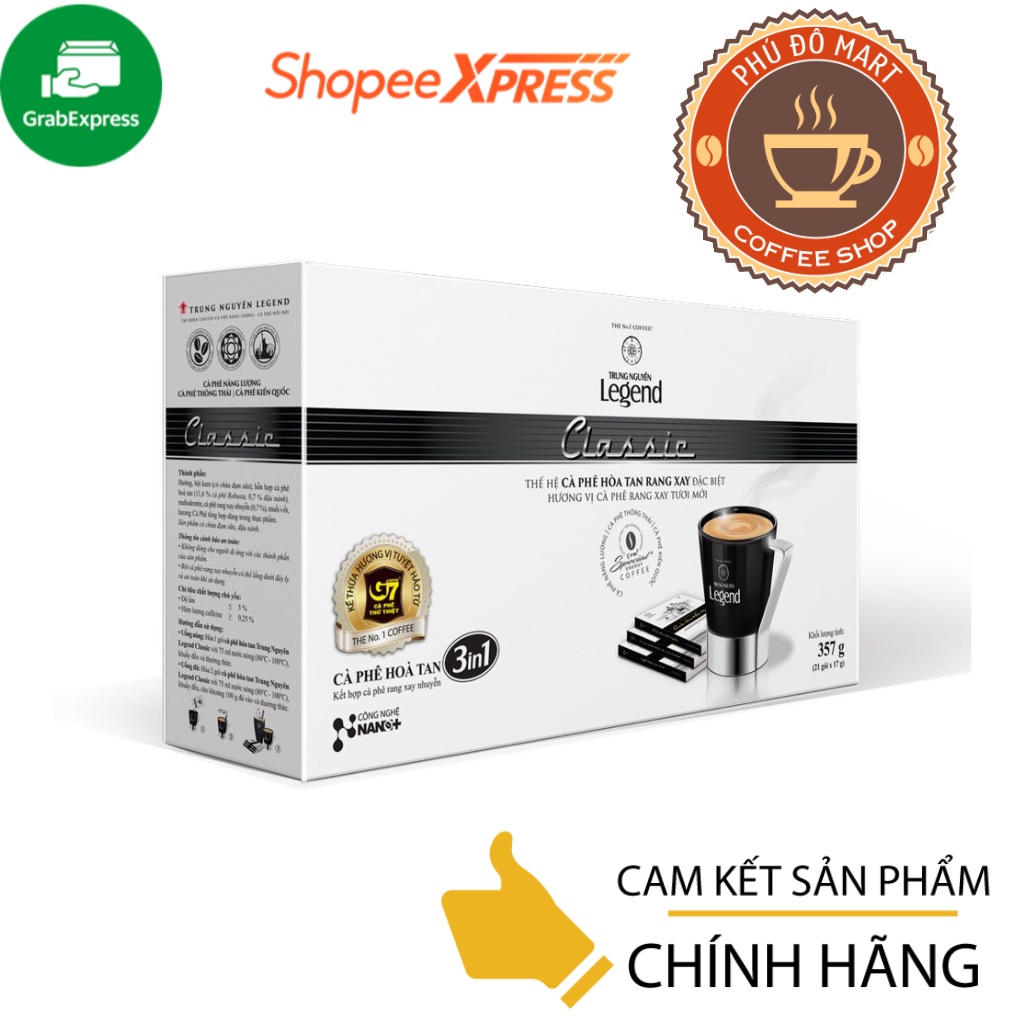 Trung Nguyen Legend Classic Instant Coffee - Box of 21 Packs | Shopee ...