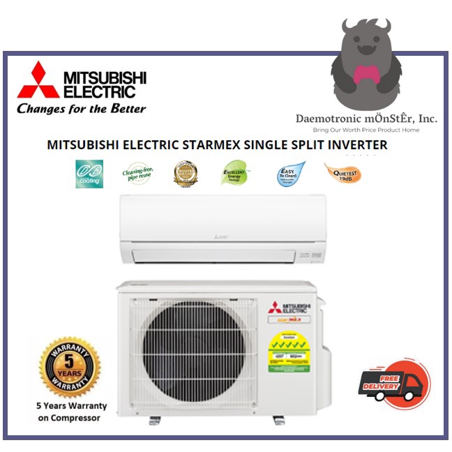 Mitsubishi Starmex System 1 9K / 12K / 18K / 24K BTU (Eco R32) FREE ...