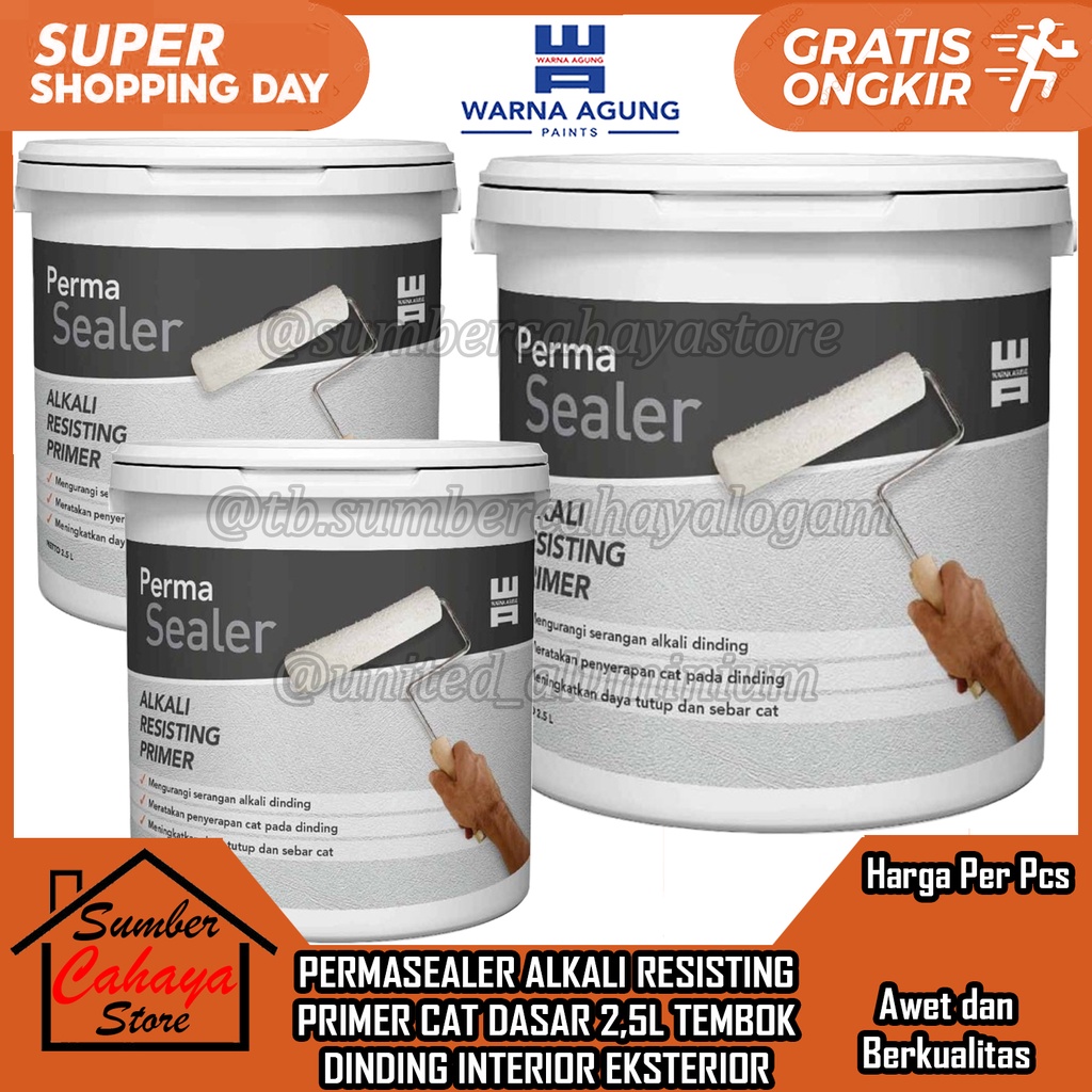 BASE PAINT PERMASEALER ALKALI RESISTING PRIMER 2.5 LITER PERMA SEALER ...