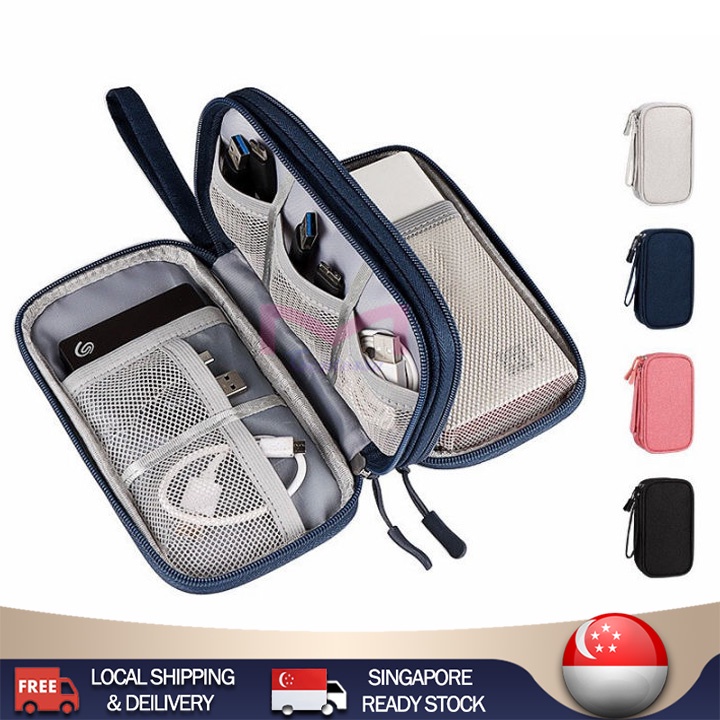 [SG] Electronic Organizer Travel Digital Storage Bag Data Headphone ...