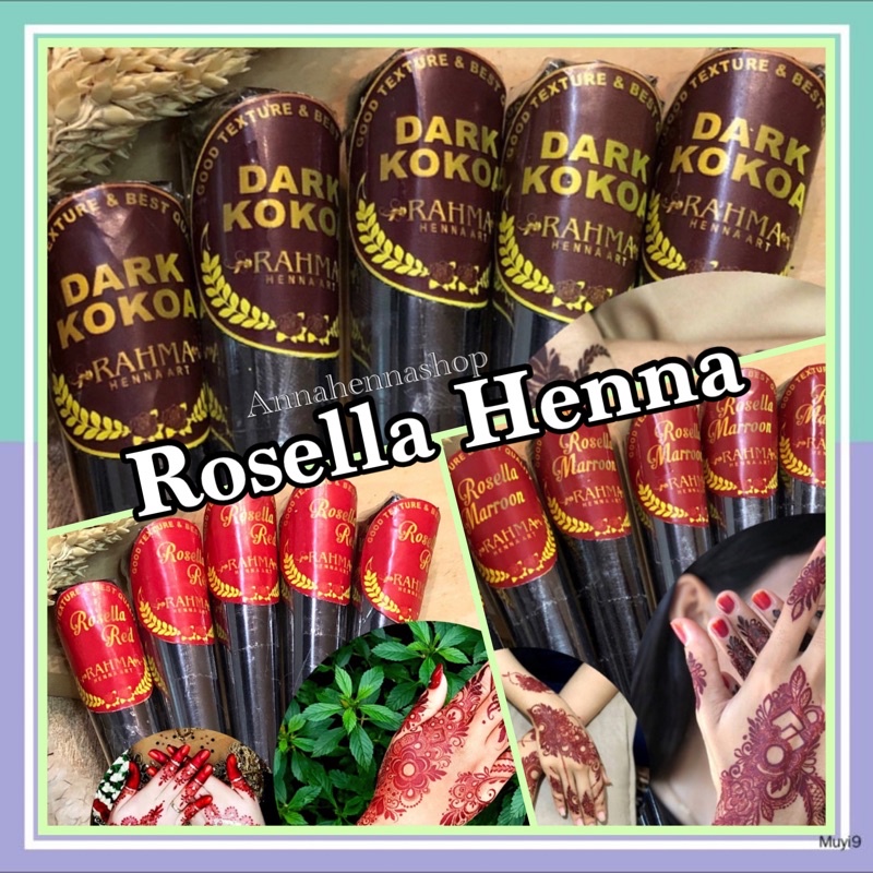 Henna Rosella racik | Henna rosella maroon | Henna Rosella | Shopee ...