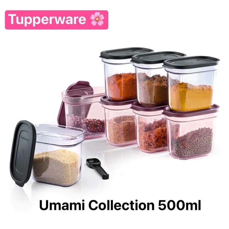 Tupperware Umami Collection 500ml Has A Built-In Spoon With Seasoning ...