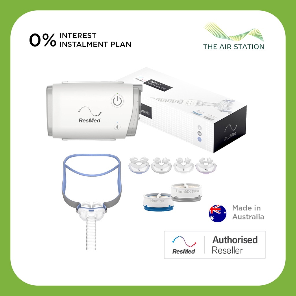 Resmed AirMini Positive Airway Pressure machine + Improved P10 Nasal ...