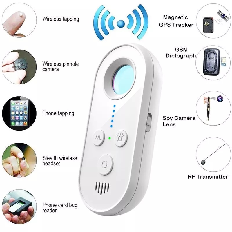Anti Spy Pinhole Hidden Camera Detector Rf Signal Scanner Portable