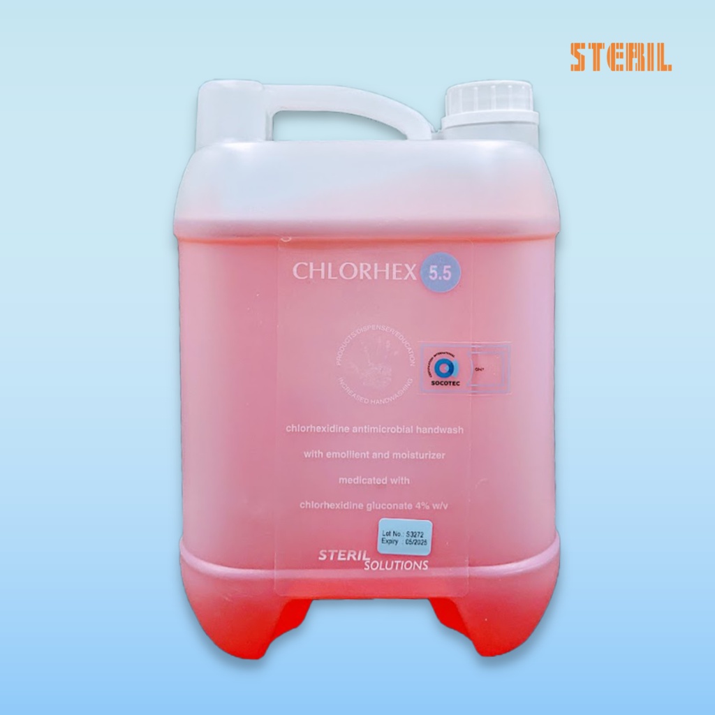 Steril Medical Chlorhex PH5.5 Antimicrobial Hand Wash 5L refill ...