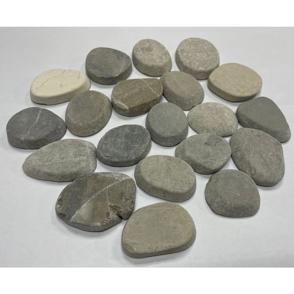 Art and Craft x 25 pieces using Flat Pebble for Drawing . Size : About ...