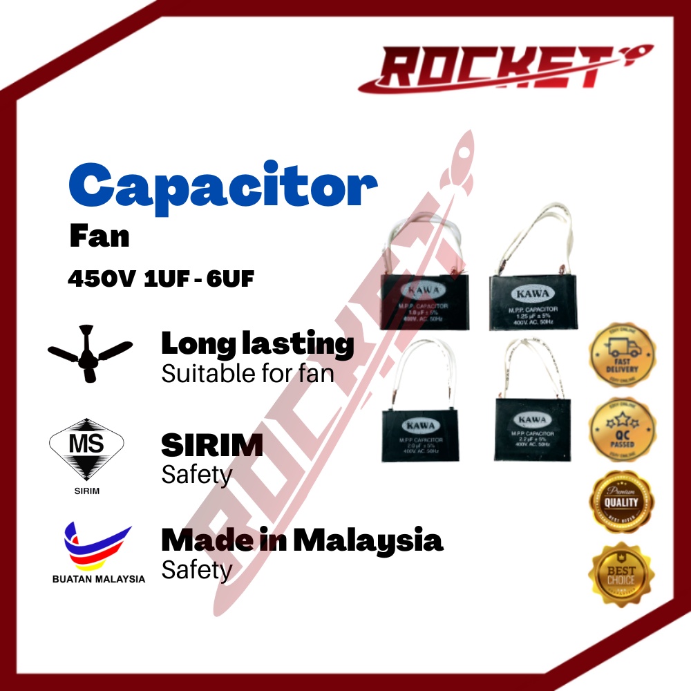 Fan capacitor ceiling fan wall fan stand fan 1uf 1.25uf 1.5uf 2uf 2.5uf ...