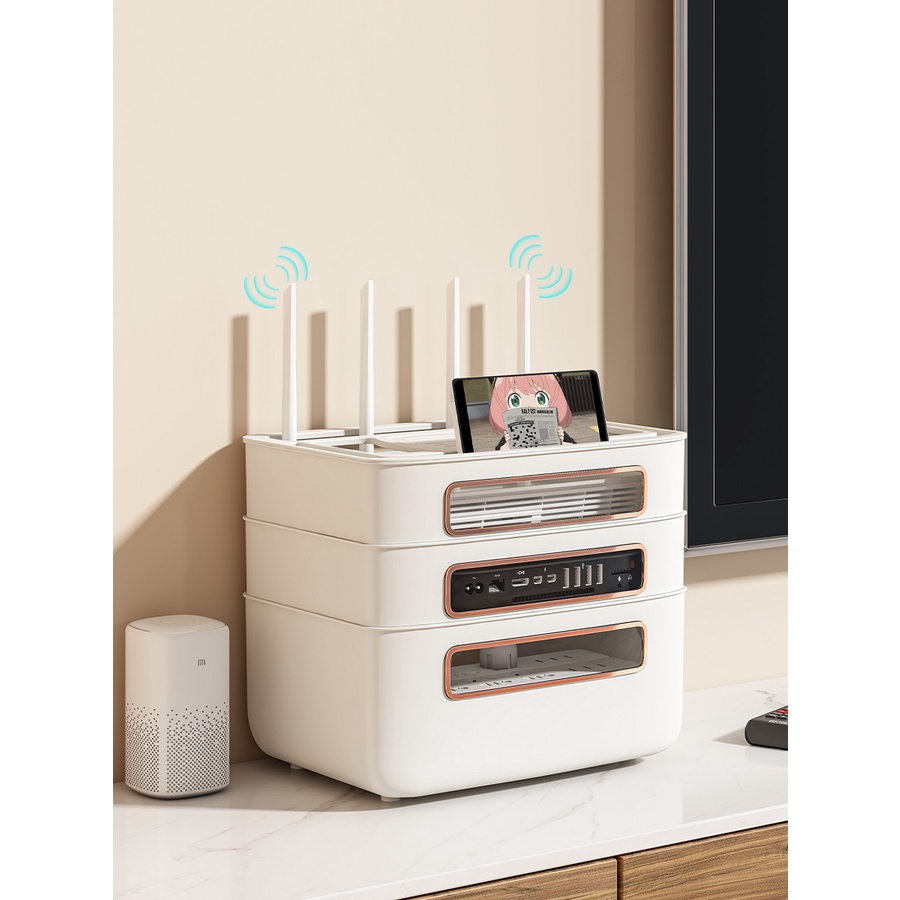 wifi Router Storage Box Wireless Placement Arrangement Handy Tool Wire ...