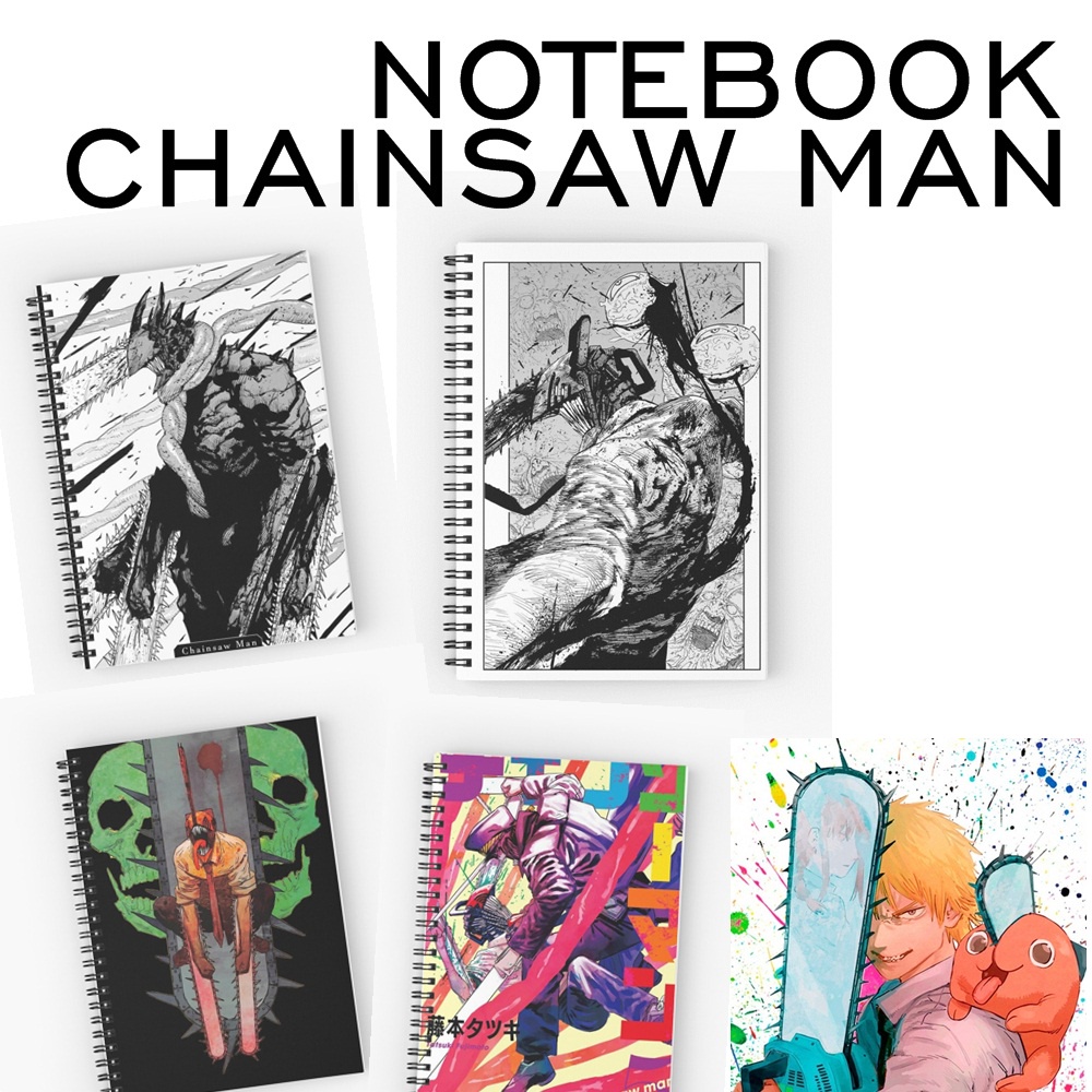 Notebook Chainsaw Man Aesthetic Notebook ChainsawMan Anime Merchandise ...