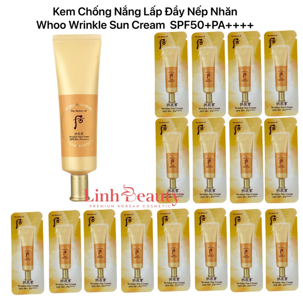 10/30/50 WHOO yellow anti-WRINKLE sunscreen packs - WHOO JIN HAE YOON ...
