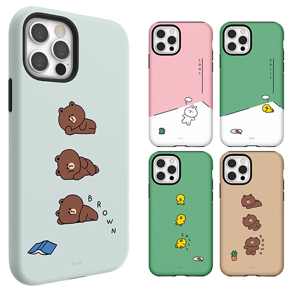 Line Friends Piece of Peace Combo Case for iPhone 14 Plus Pro Pro Max ...