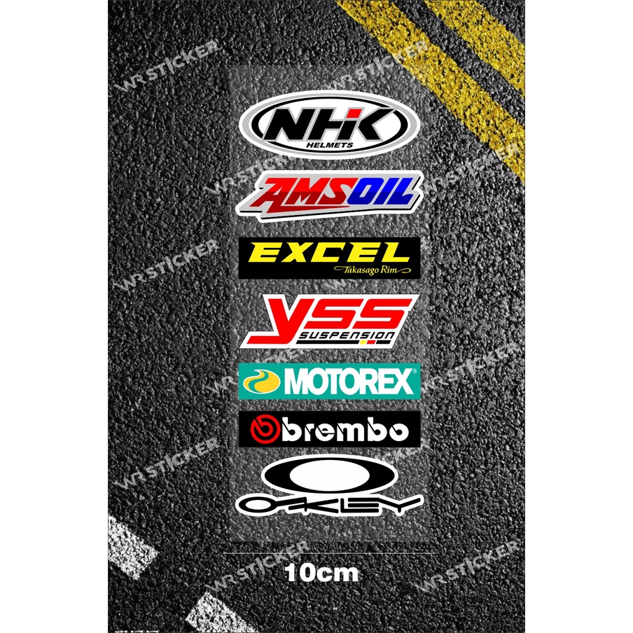 Nhk Sticker sponsor logo Sticker Motorcycle Sticker Helmet Sticker (Can ...