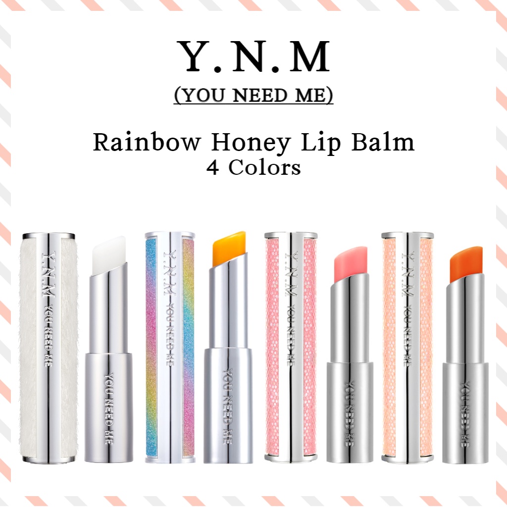[YNM] Rainbow Candy Honey Lip Balm - 4Colors / You Need Me / Butter ...