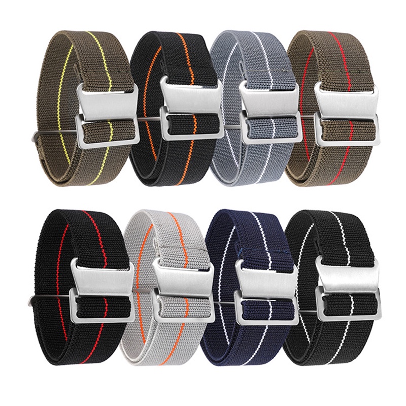 Elastic nylon strap 22mm 20mm watch strap Paratrooper tribe nylon strap ...