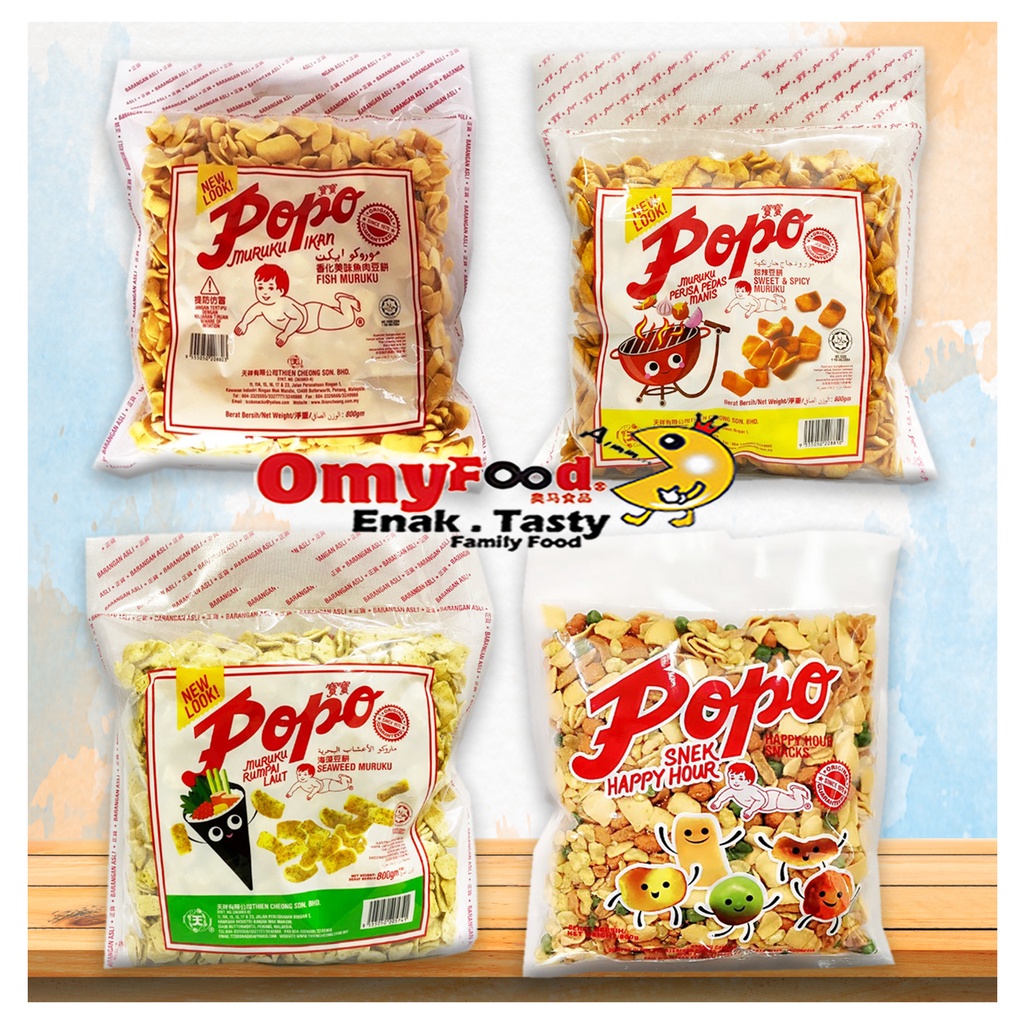 800g 700g PoPo Fish Muruku [OmyFood] | Shopee Singapore