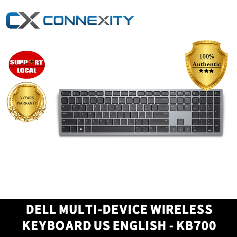 Dell Multi-Device Wireless Keyboard US English - KB700 580-AKRN Dell ...