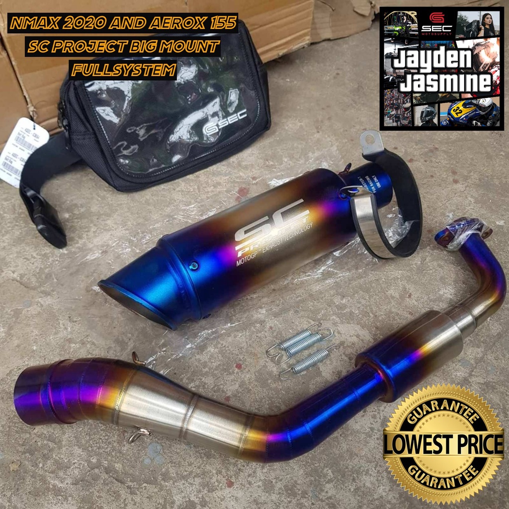 nmax 2020 and aerox 155 sc project big mount fullsystem | Shopee Singapore