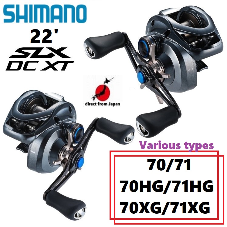 Shimano 22' SLX DC XT Various types 70/71/70HG/71HG/70XG/71XG Baitcasting Reel Genuine product ...
