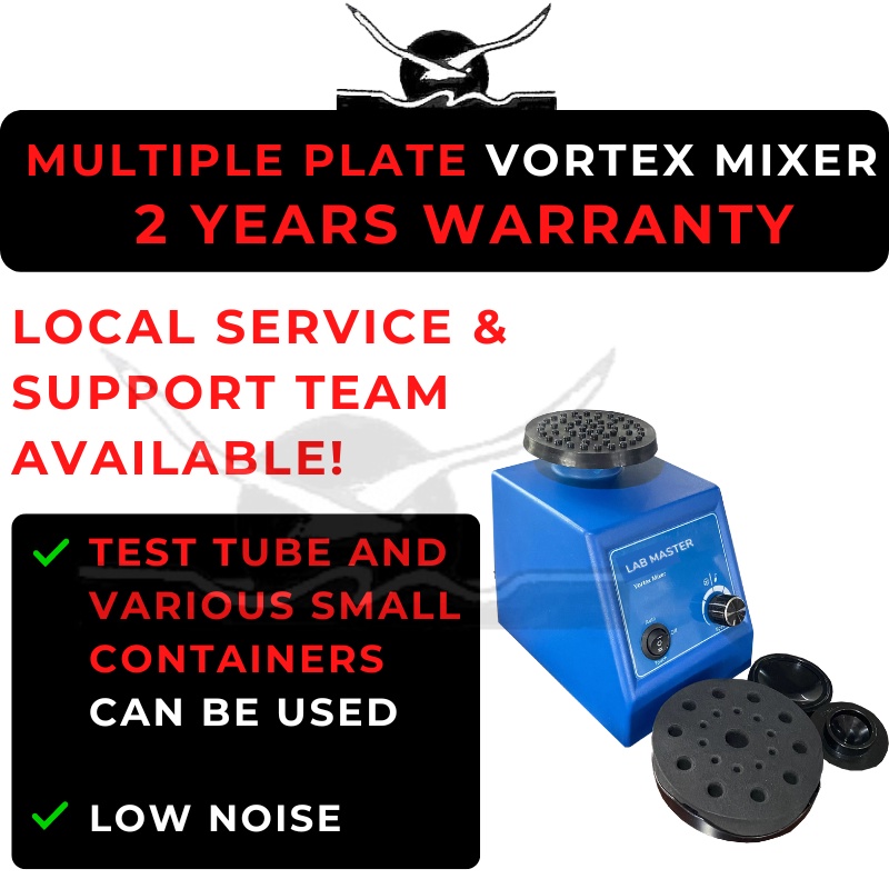 LAB MASTER Vortex Mixer Multiple Plate Test Tube Small Containers for ...
