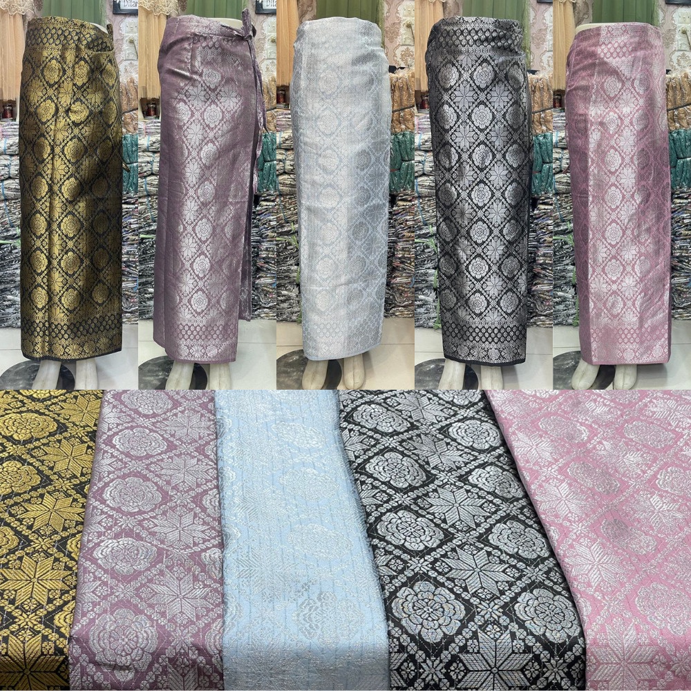 Songket Cloth Wrapped Skirt, Modern Kebaya Bottom, Side Cloth in ...
