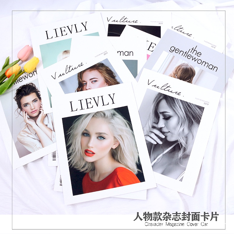 Magazine Cover Paper Card Front-Back Photo Prop Product Photography 13 ...