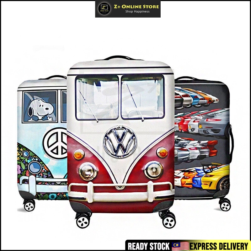 ZPLUS Car & Train Design Luggage Protector Elastic Travel Luggage Cover ...