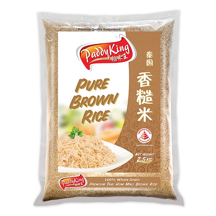 PaddyKing Pure Brown Jasmine Rice 2.5kg (Vacuum Pack) | Shopee Singapore
