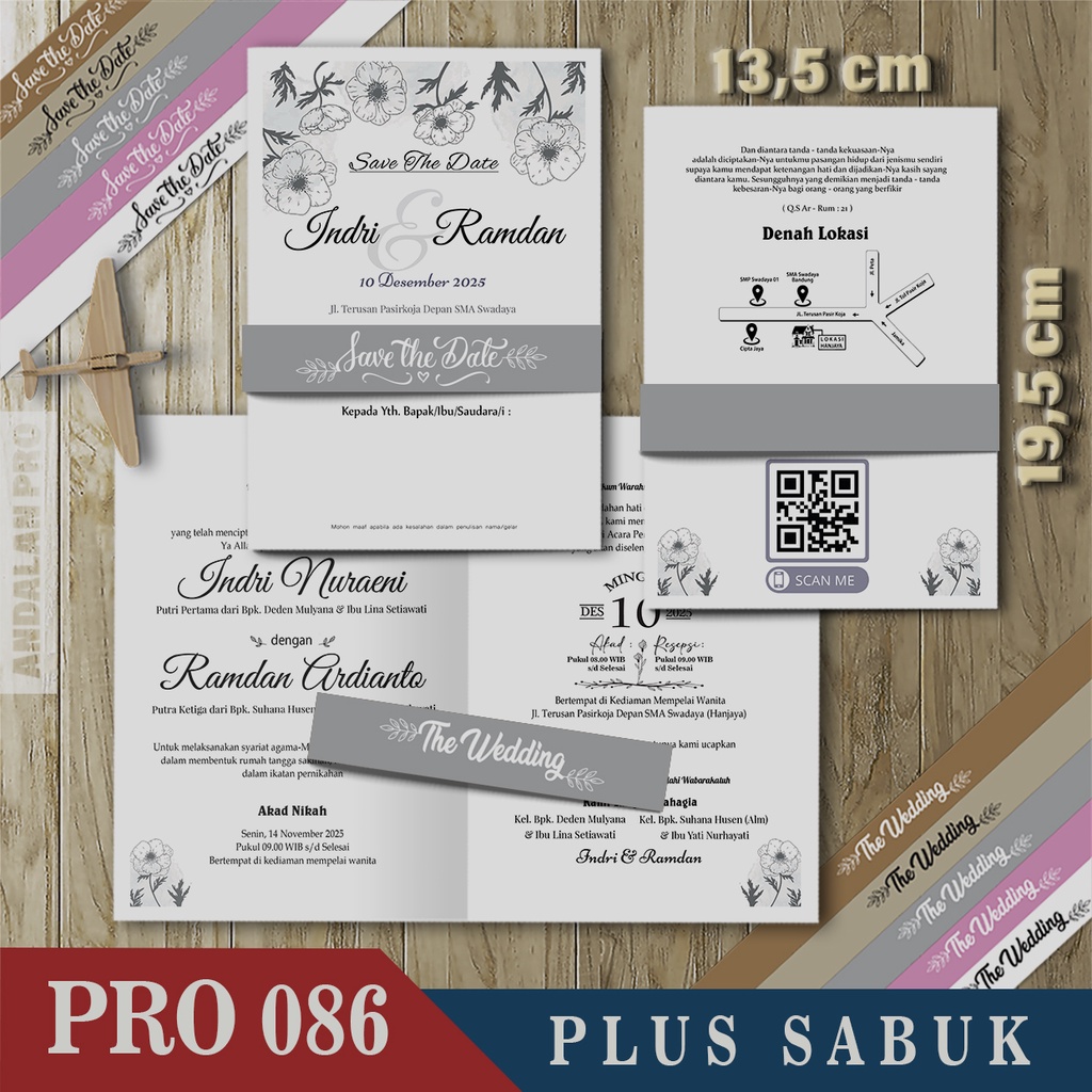 Pro 086 Fold 2 Plus Belts - Print Color Invitations / Colored Belt ...