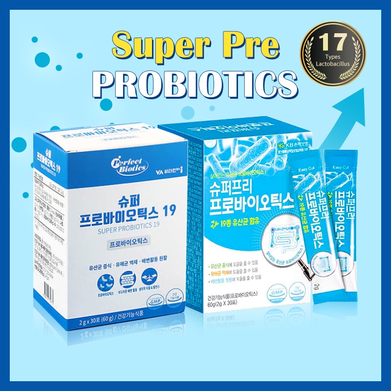 SuperPre Probiotics 2gX30sticks for 1month Lacto Fit Korean Probiotics ...
