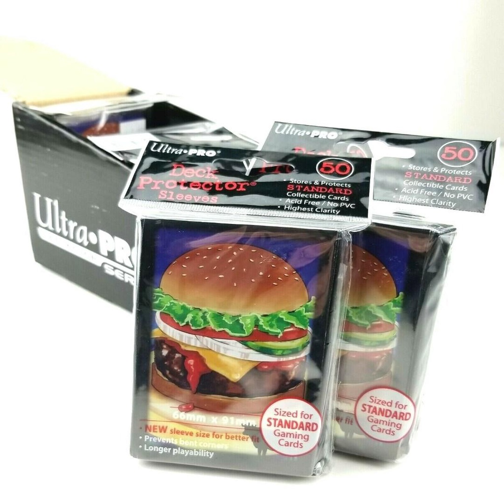Ultra Pro NOVELTY FOOD BURGER Deck Protector Card Sleeves | Shopee ...
