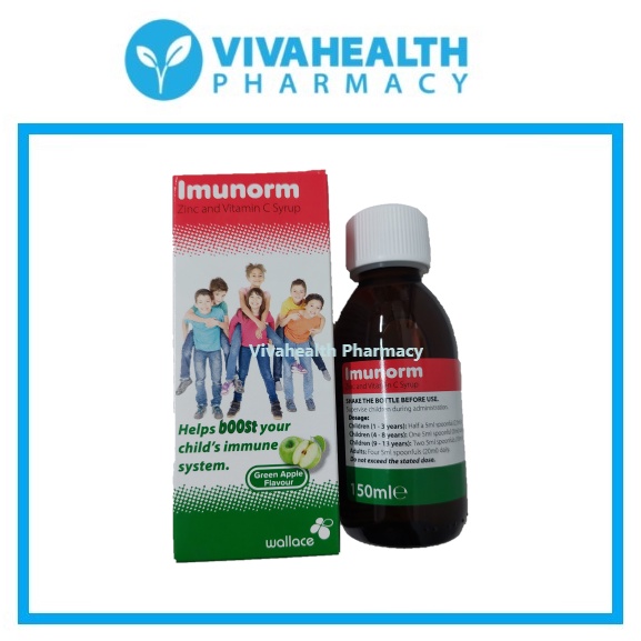 IMUNORM Zinc and Vitamin C Syrup 150mL [Exp:07/2026] | Shopee Singapore