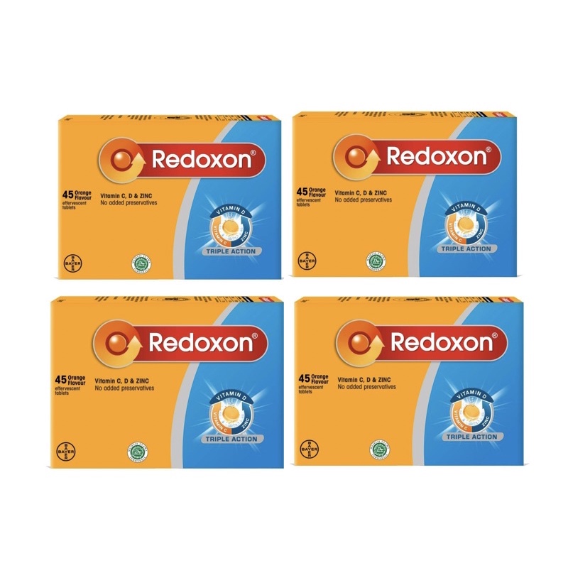 [Bundle of 4] 45 TABLET REDOXON TRIPLE ACTION EFFERVESCENT TAB ORANGE ...