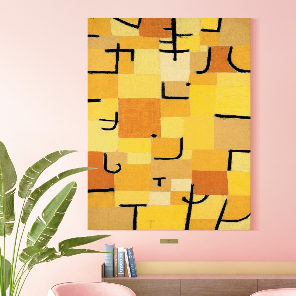 WEART Paul Klee-Signs In Yellow Paintings on Canvas Wall Art Artwork ...