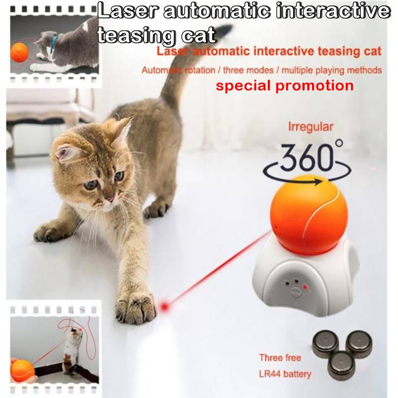 LED Light Laser Toy Interactive Pet Toy Smart Cat Toy Funny Play Cat ...