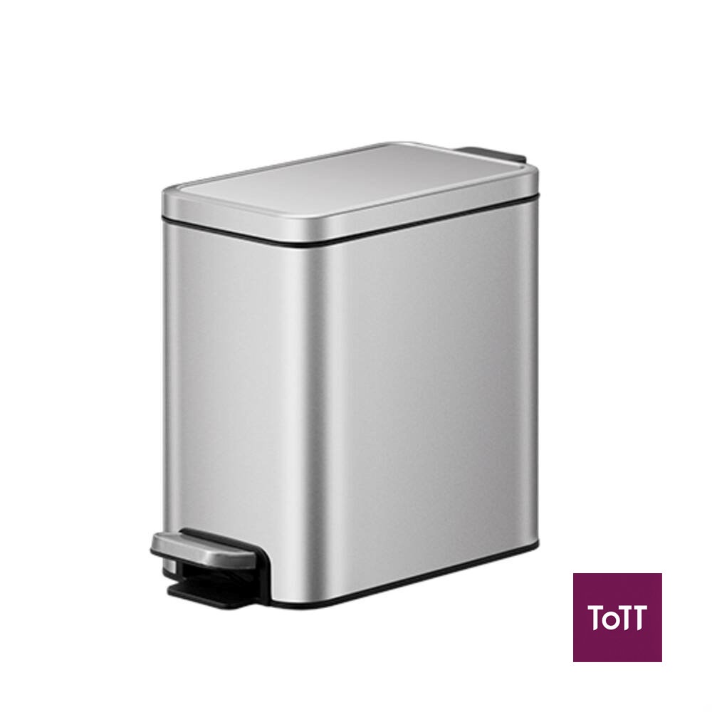 Eko Stella Stainless Steel Rectangle Step Bin With Soft Closing Lid 10L | Shopee Singapore
